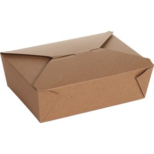 BioPlus EARTH Recycled Take Out Container #3, 7 3/4" x 5 1/2" x 2 1/2 ...