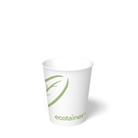 8 oz. Ecotainer Biodegradable Hot Cups / Coffee Cups, Compostable ...