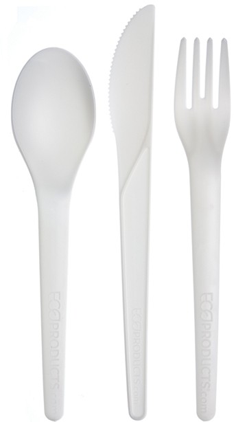 Renewable and Compostable Plantware Cutlery Kit- 6 in. EcoFriendly